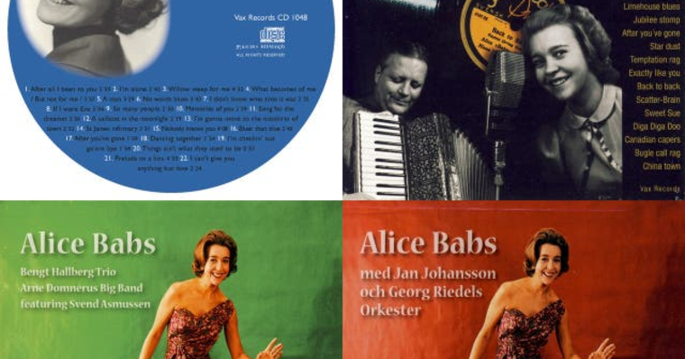 Alice Babs - a legendary swedish jazz singer