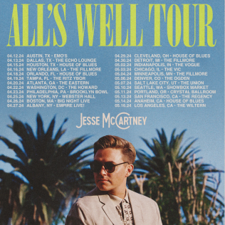 Jesse McCartney: All's Well Tour